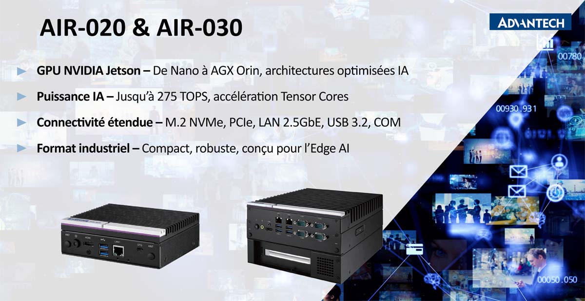 Série AIR Advantech : l’inférence IA en périphérie optimisée grâce aux ...